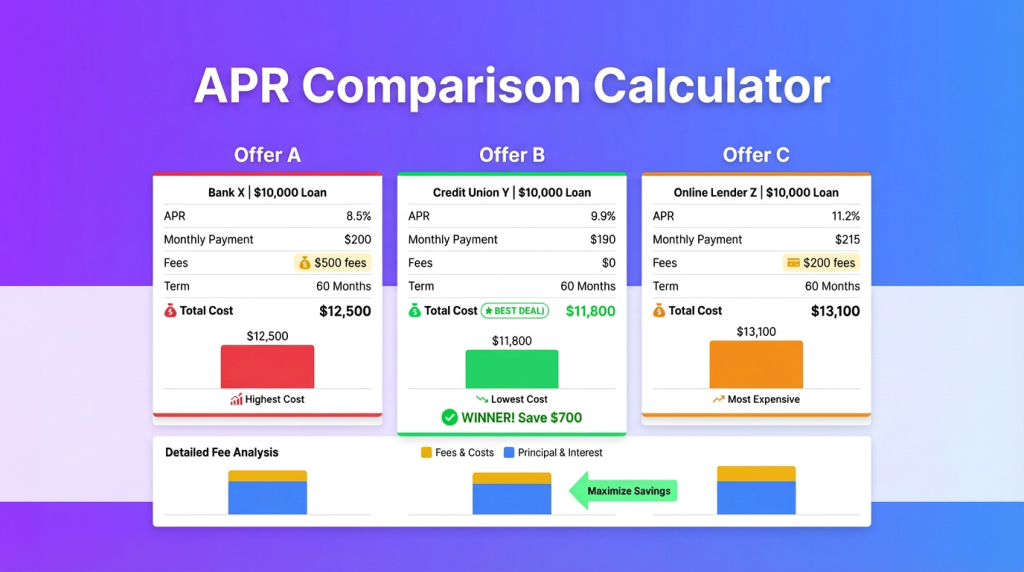 APR Comparison Calculator - Find the Best Rate